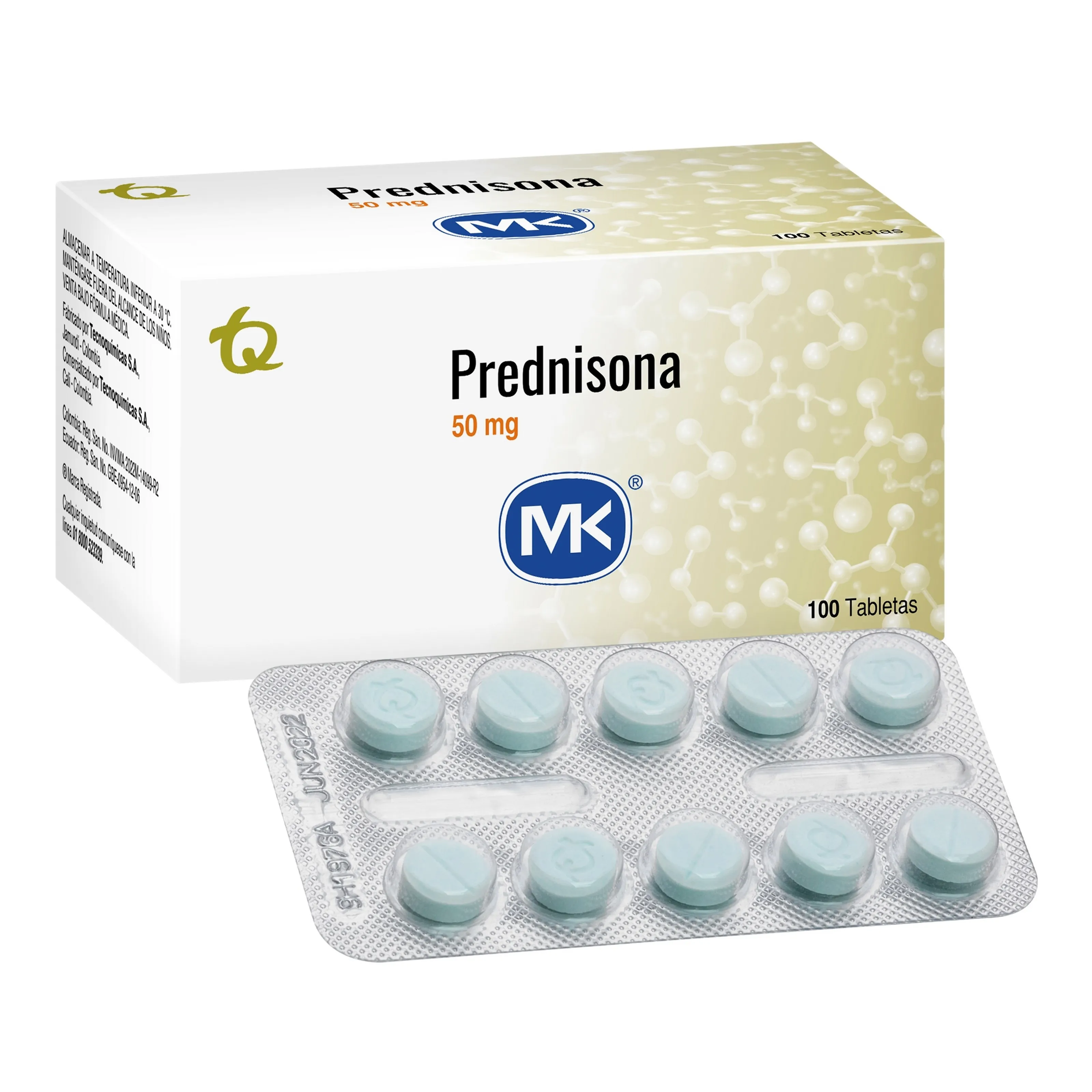 Prednisolona 50 Mg Caja 100 Tabletas | Galenica | Medicamentos Confiables